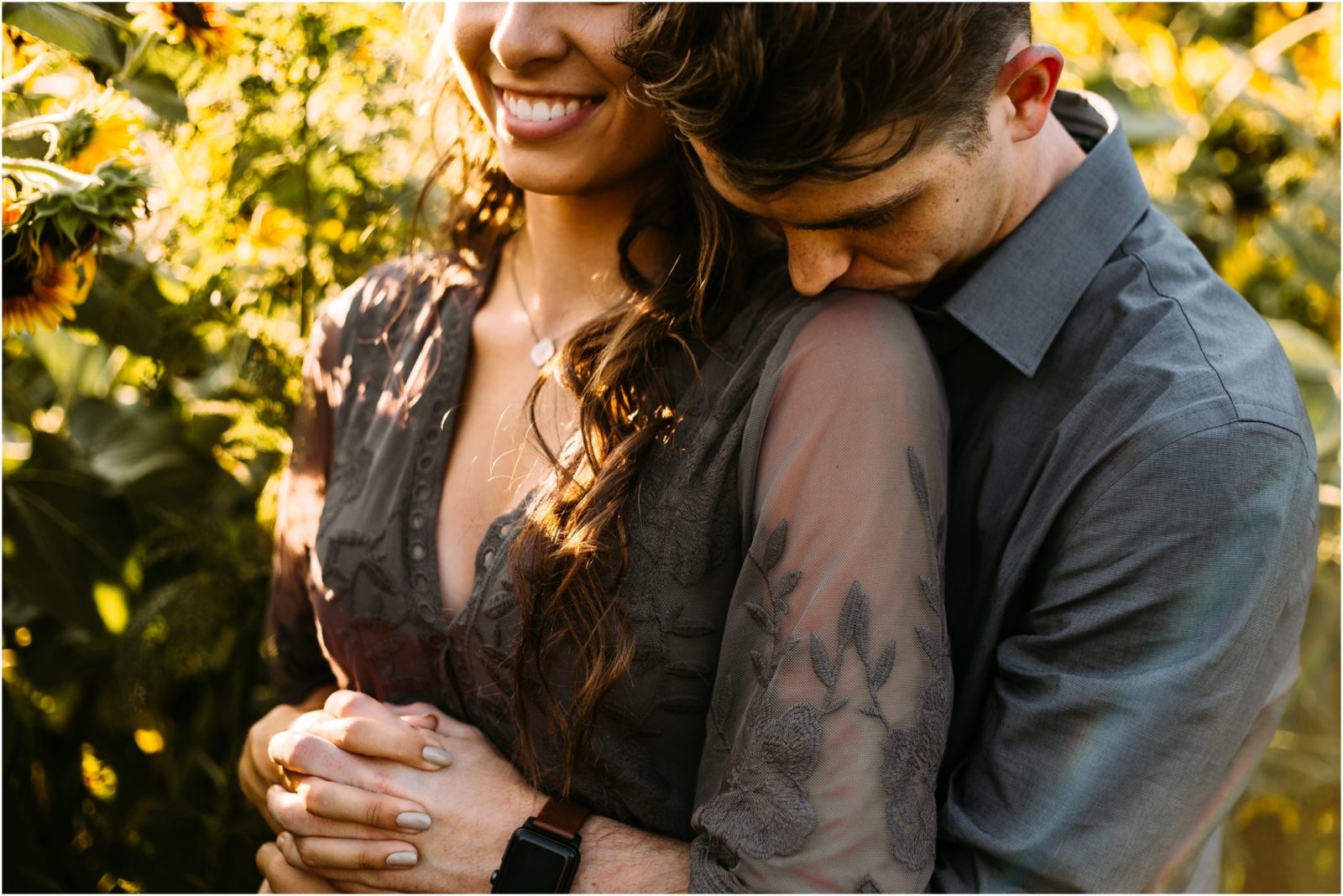 Mackenzie & Austin | Sunflower Farm Engagement Shoot in Murfreesboro ...